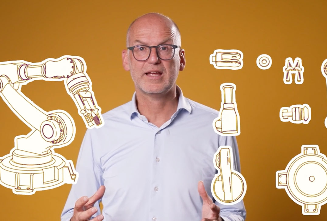 Hoe laat je een robot bladeren van een komkommerplant plukken?